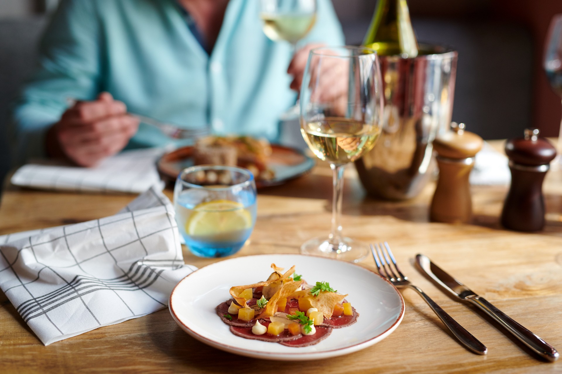 Food at The Chamberlain Hotel in Tower Hill