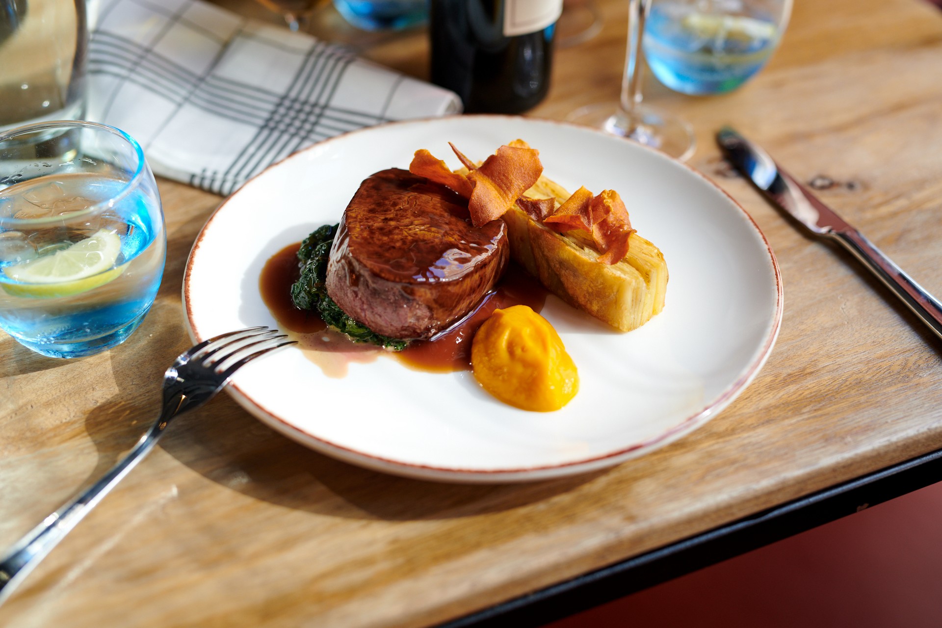 Food at The Chamberlain Hotel in Tower Hill