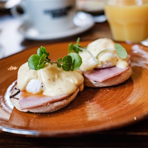 Food at The Chamberlain Hotel in Tower Hill