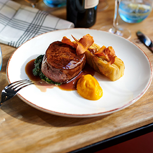 Food at The Chamberlain Hotel in Tower Hill